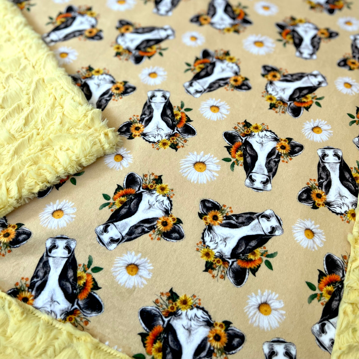 PRE-ORDER - Daisy Cows – The Designer Minky Co Live Sales